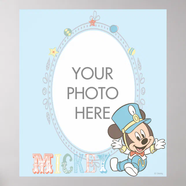 Baby Mickey Mouse Customizable Poster | Zazzle
