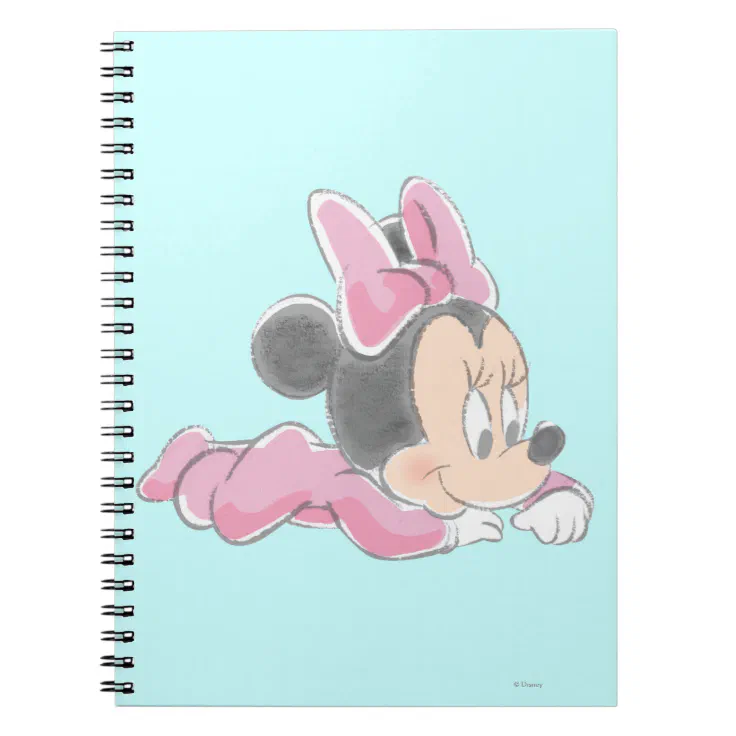 Baby Minnie Mouse | Pink Pajamas Notebook | Zazzle