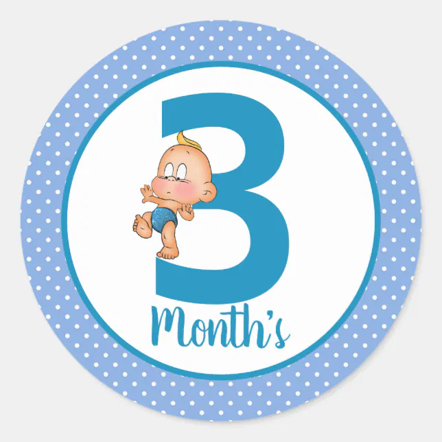 Baby Month Stickers | Zazzle