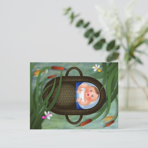 Baby Moses Passover Cartoon Postcard | Zazzle