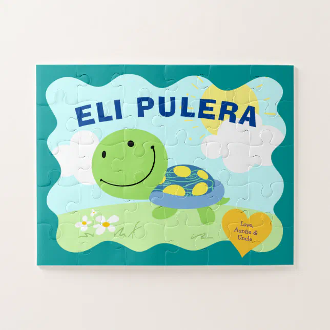 Baby Name Turtle Jigsaw Puzzle | Zazzle