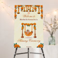 Baby Naming Cradle Indian Ceremony welcome sign | Zazzle