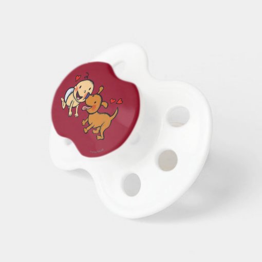 Baby Nose Kisses from the Dog Pacifier | Zazzle