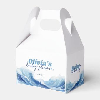 Baby On Board Baby Shower Box, Surf Baby Shower Favor Boxes | Zazzle