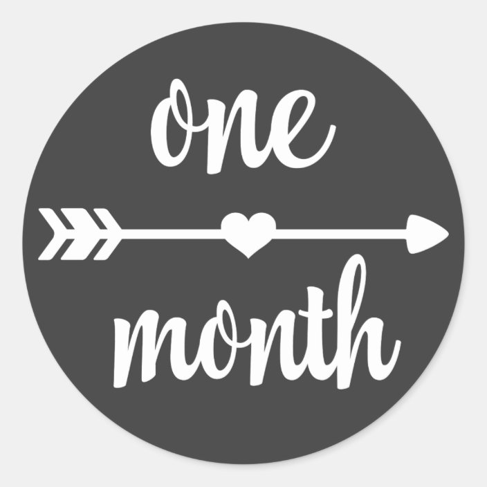 Baby One Month Milestone Stickers | Zazzle.com