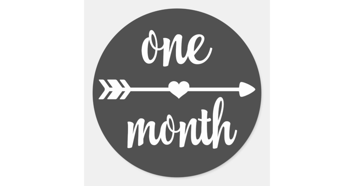 Baby One Month Milestone Stickers | Zazzle