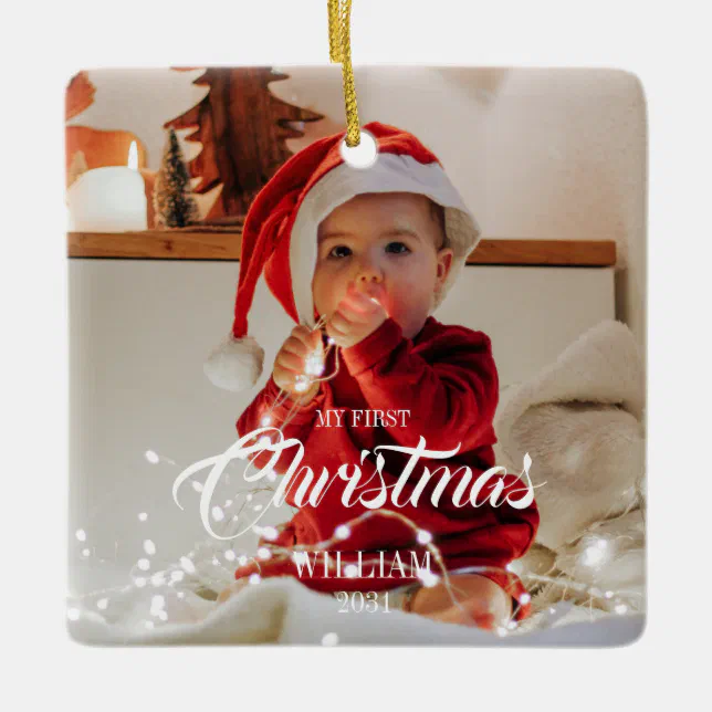 Baby Ornament - My First Christmas | Zazzle