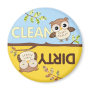 Baby Owls Clean Dirty Dishwasher Magnet | Zazzle