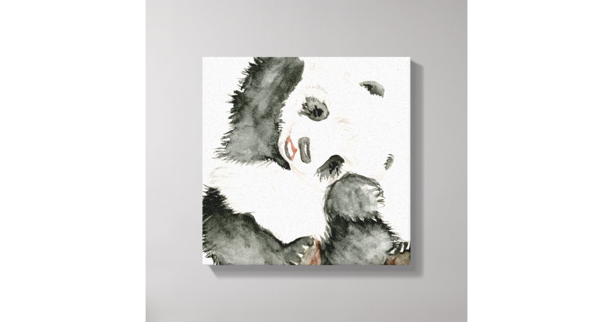 Baby Panda | Cute & Furry Canvas Print | Zazzle