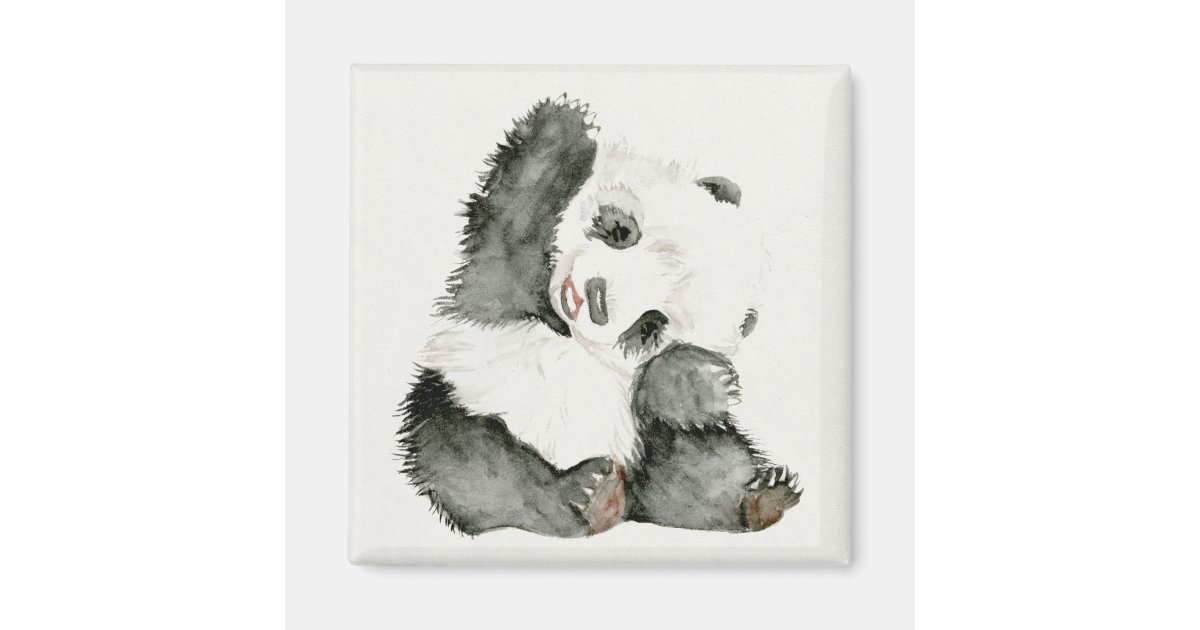 Baby Panda | Cute & Furry Magnet | Zazzle