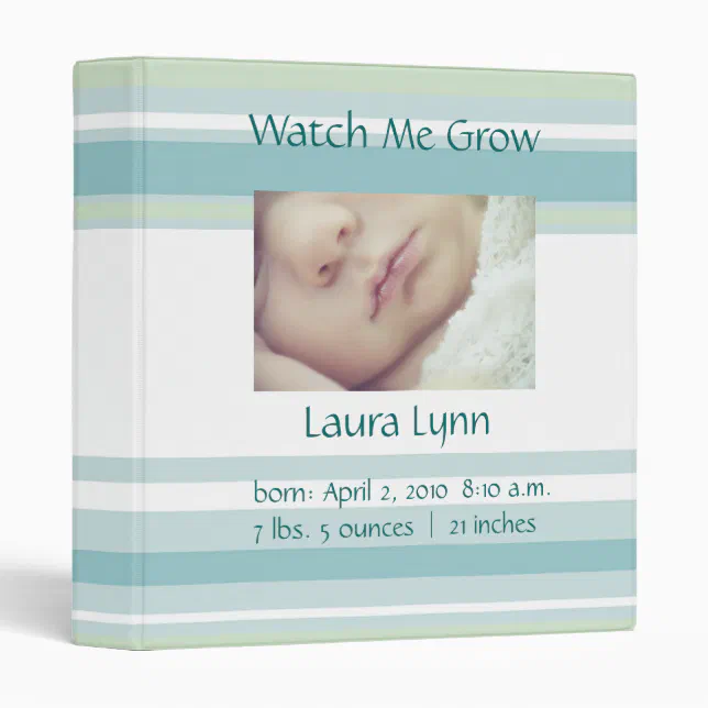Baby Photo Binder | Zazzle