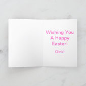 Baby Piglet Pig Easter Card | Zazzle