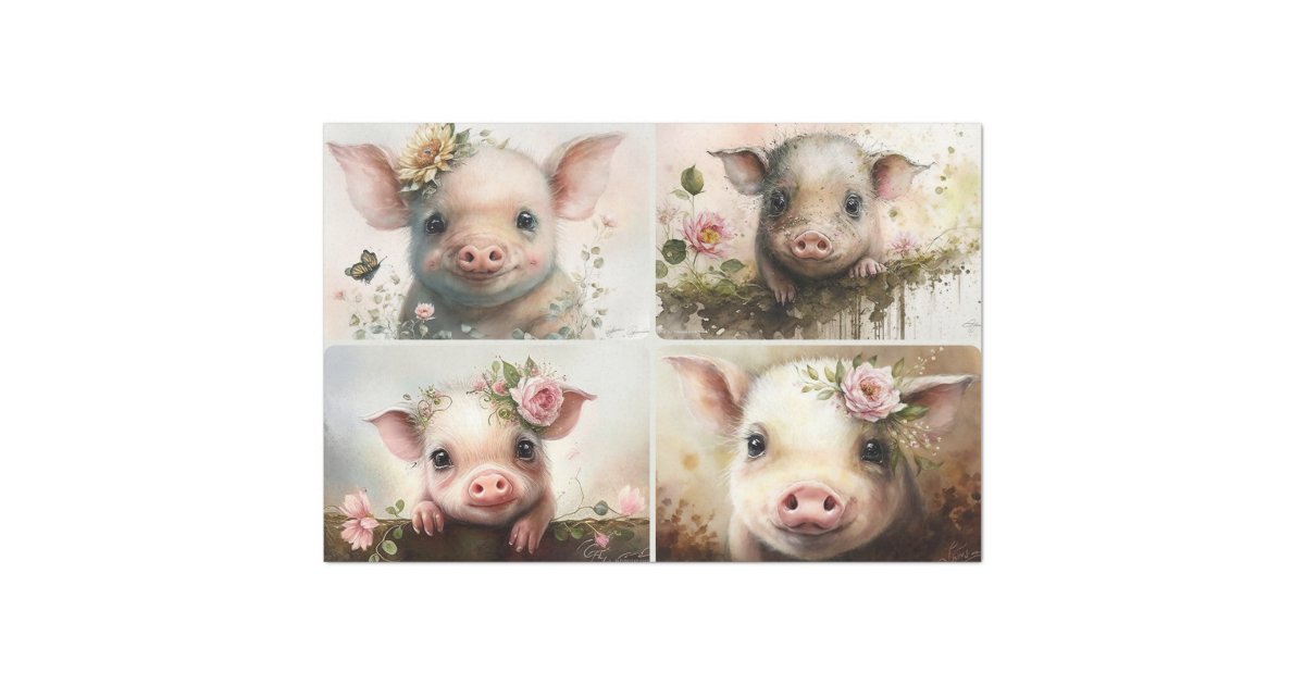 Baby Pigs Tissue Paper | Zazzle