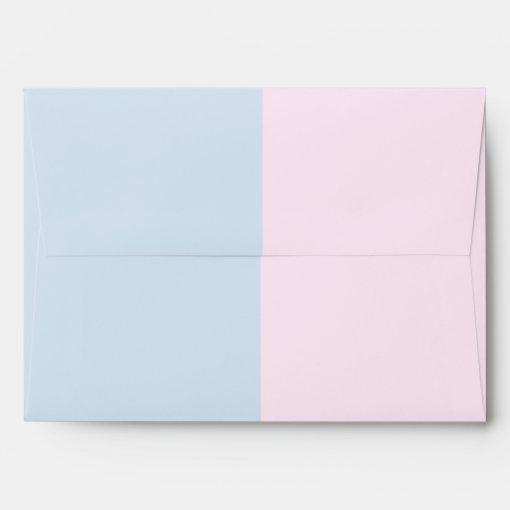 Baby Pink and Baby Blue Linen Envelopes | Zazzle