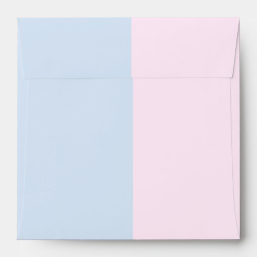 Baby Pink and Baby Blue Linen Envelopes | Zazzle