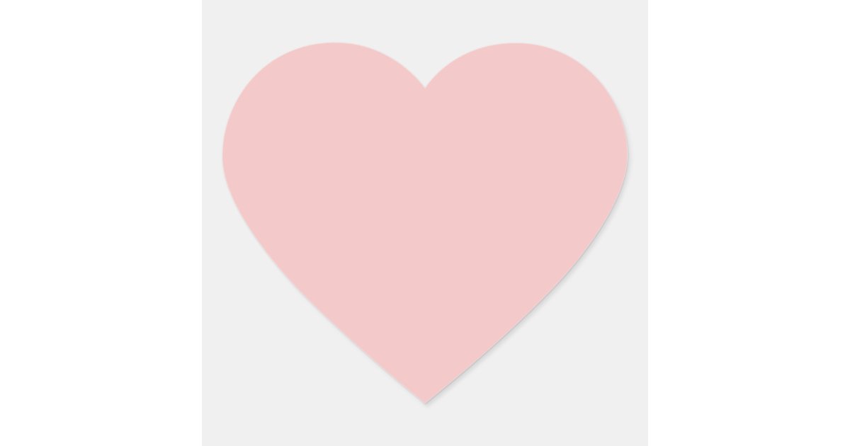 Baby Pink Heart Sticker | Zazzle