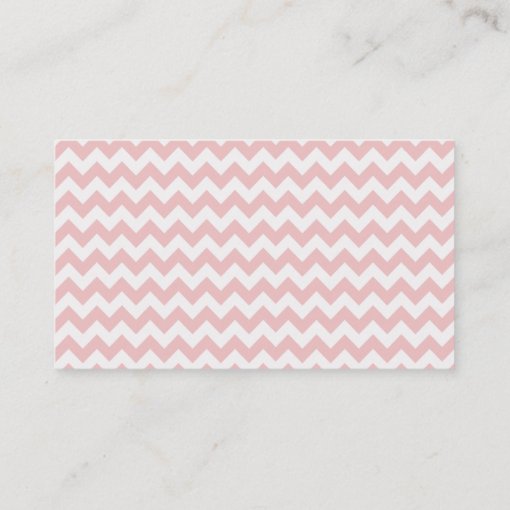 Baby Pink, Light Pink Chevron Stripes; Chalk Business Card | Zazzle