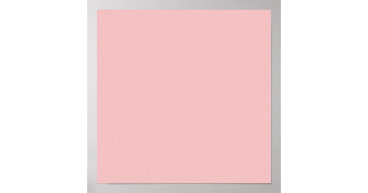 Baby Pink Solid Color Poster | Zazzle