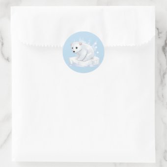 Baby Polar Bear Stickers | Zazzle