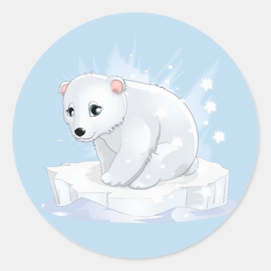 Baby Polar Bear Stickers | Zazzle.com