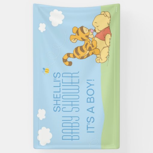 Baby Pooh and Tigger Baby Shower Banner | Zazzle