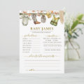 Baby Predictions Reel Excited Fishing Shower Game | Zazzle