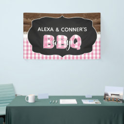Baby Q Baby Shower Banner - Pink | Zazzle