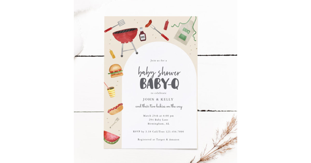 Baby-Q Baby Shower Invitation | Zazzle