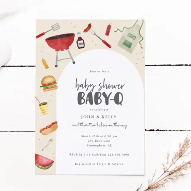 Baby-Q Baby Shower Invitation | Zazzle