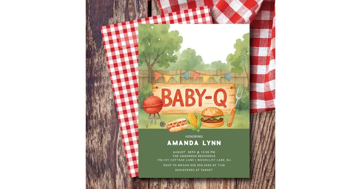 Baby Q Baby Shower Invitation | Zazzle