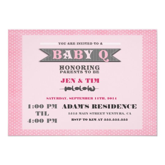 BaBy Q Baby Shower Invitation | Zazzle.com