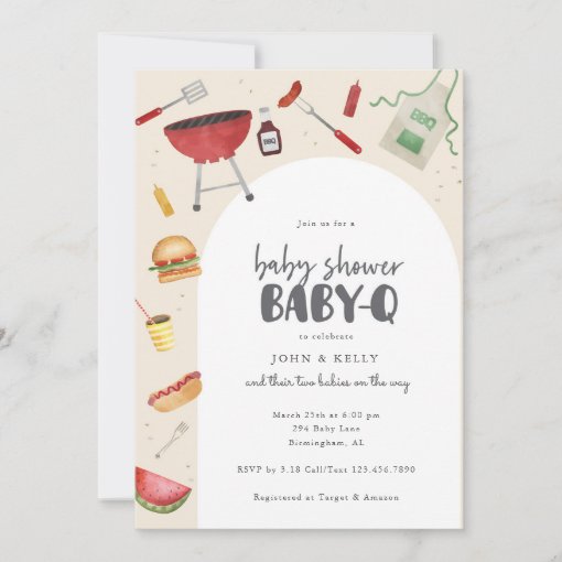 Baby-Q Baby Shower Invitation | Zazzle
