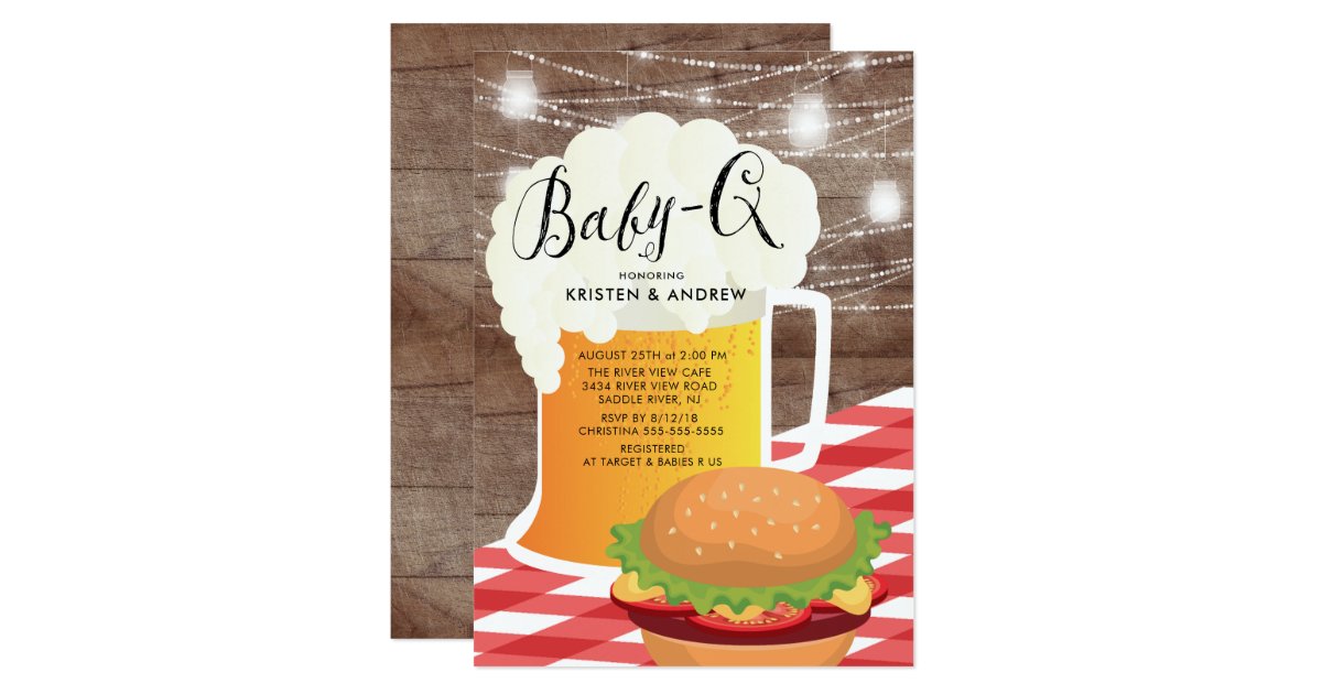 BABY - Q Baby Shower Invitation | Zazzle.com