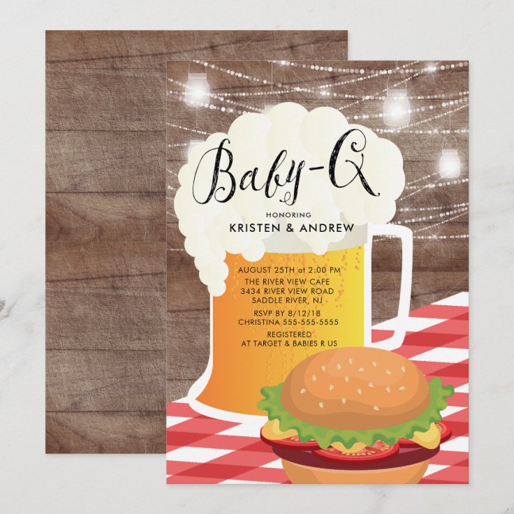 BABY - Q Baby Shower Invitation | Zazzle