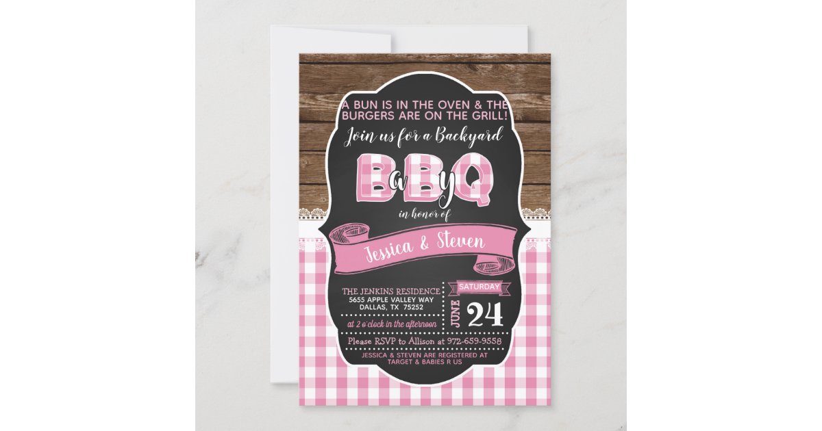 Baby Q Baby Shower Invitation for Girl- Pink | Zazzle