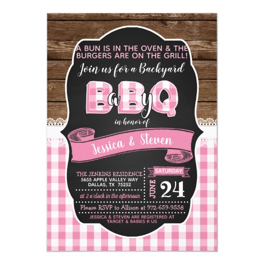 Baby Q Baby Shower Invitation for Girl- Pink | Zazzle.com