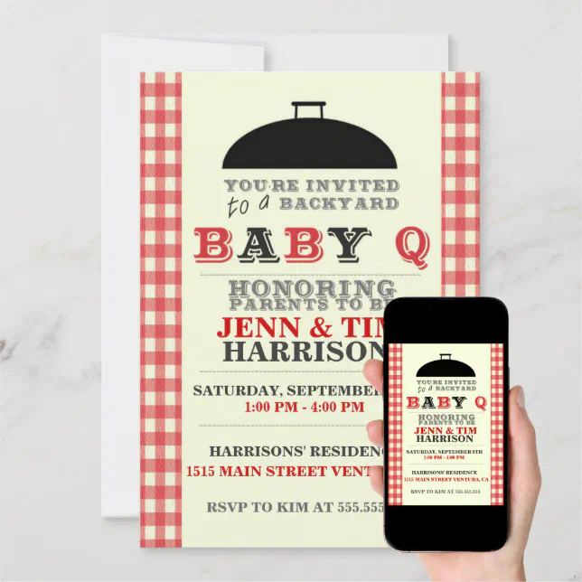 BaBy Q Baby Shower Invitations | Zazzle