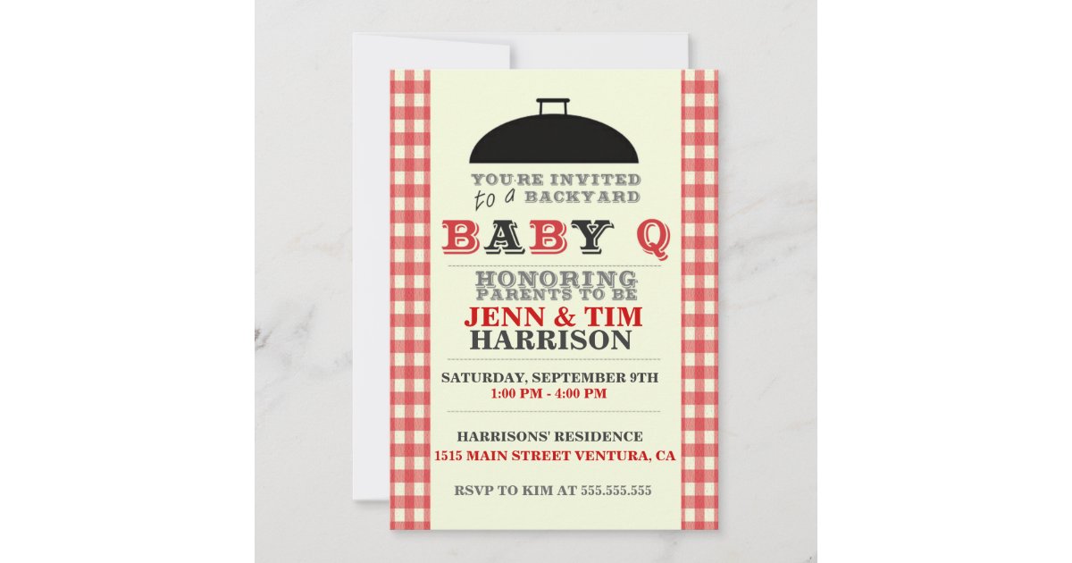 BaBy Q Baby Shower Invitations | Zazzle