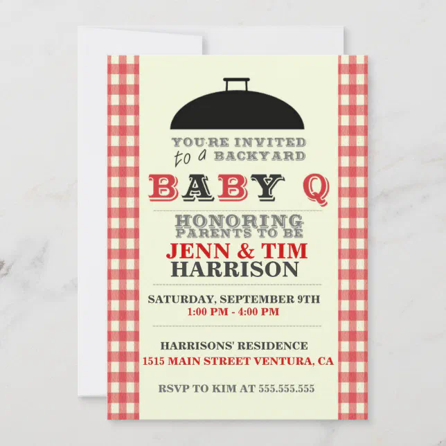 BaBy Q Baby Shower Invitations | Zazzle
