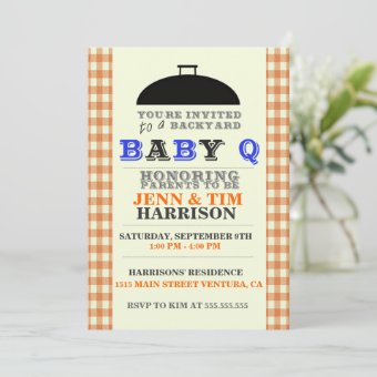 BaBy Q Baby Shower Invitations | Zazzle