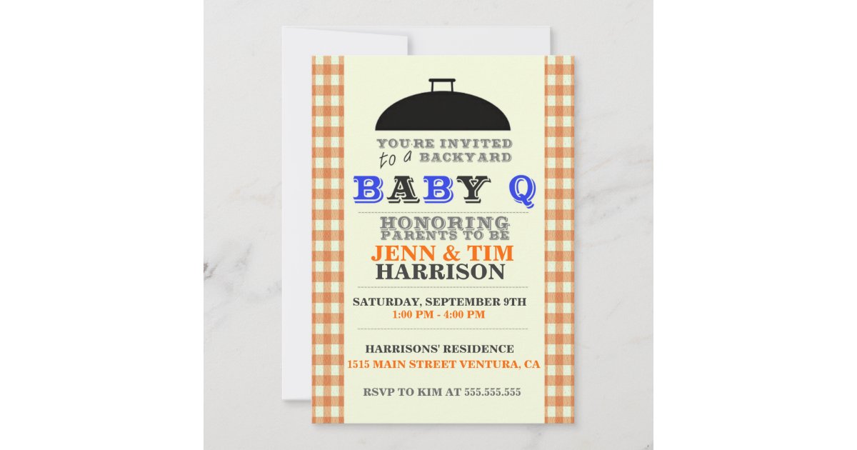 BaBy Q Baby Shower Invitations | Zazzle