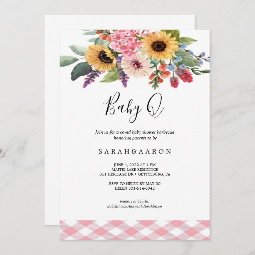 Baby-Q Invitation | Zazzle