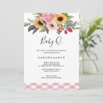 Baby-Q Invitation | Zazzle