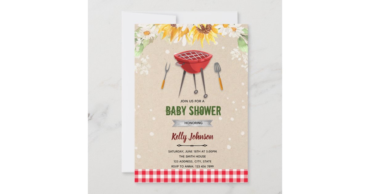 Baby Q shower invitation | Zazzle