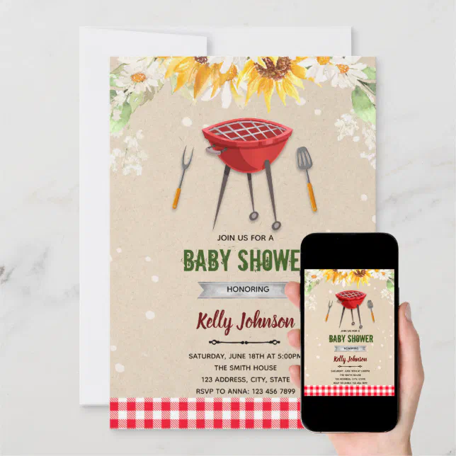 Baby Q shower invitation | Zazzle