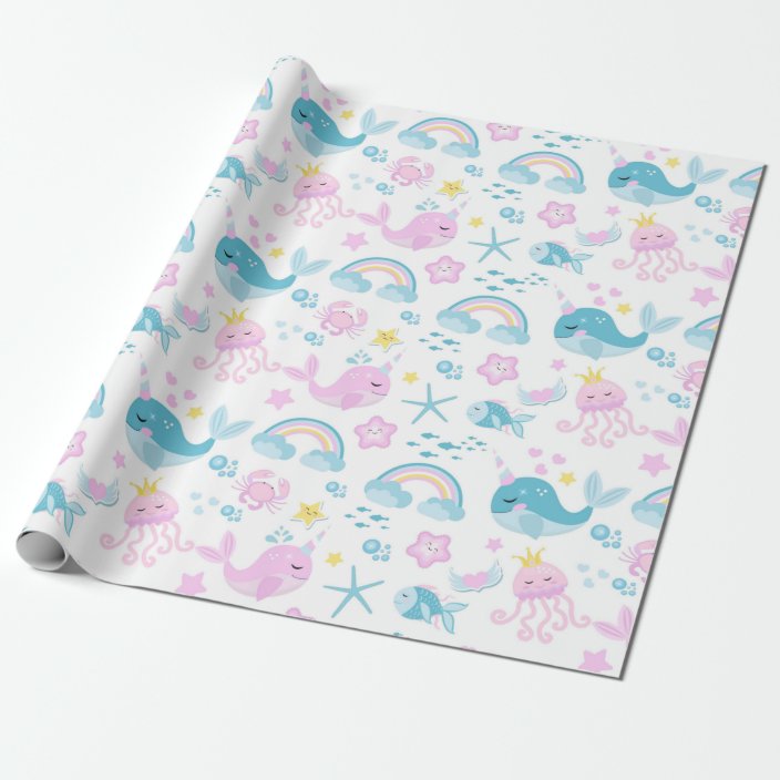 Baby Sea Creatures Wrapping Paper | Zazzle.com