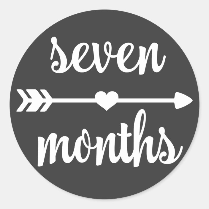 Baby Seven Months Milestone Stickers | Zazzle.com