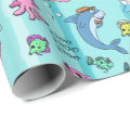 Baby Shark Family Doo Doo Happy Birthday Wrapping Paper | Zazzle