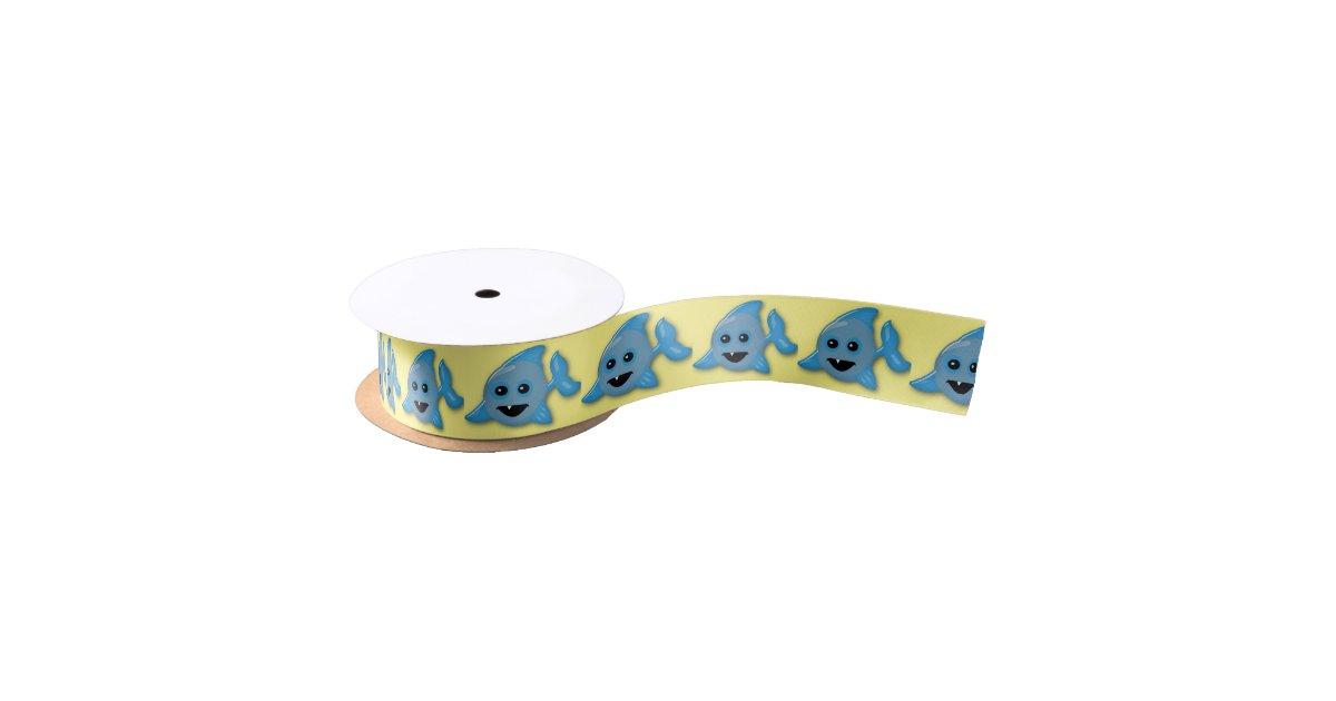 Baby Shark Satin Ribbon | Zazzle