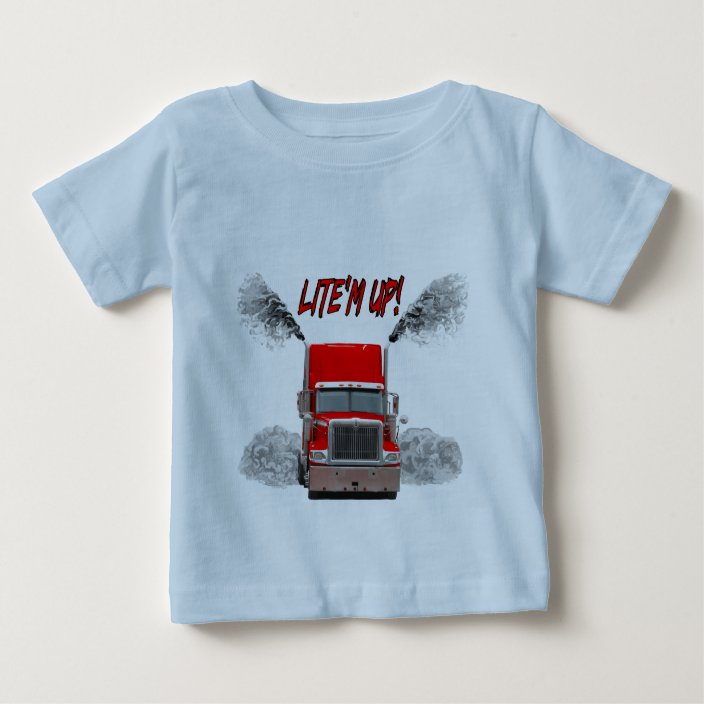 Baby Shirt with "LITE'M UP!" design | Zazzle.com